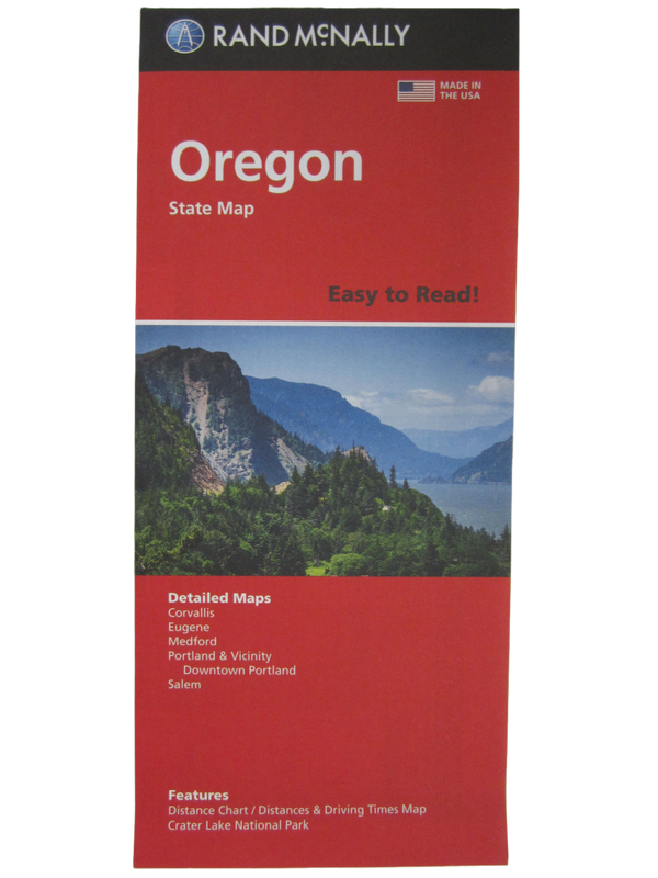 Rand McNally Easy To Read: Oregon State Map – Redwood Parks Conservancy