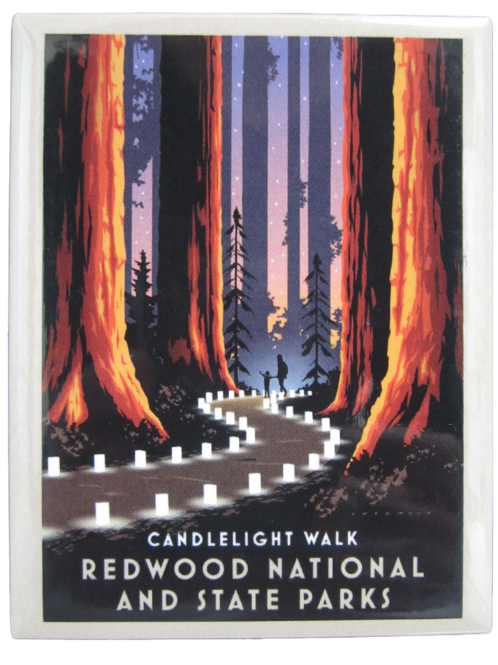 Redwood National & State Parks Candlelight Walk Magnet – Redwood Parks ...